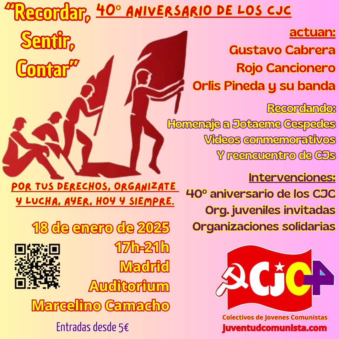 Programa 40º Aniversario CJC - Recordar Sentir Contar